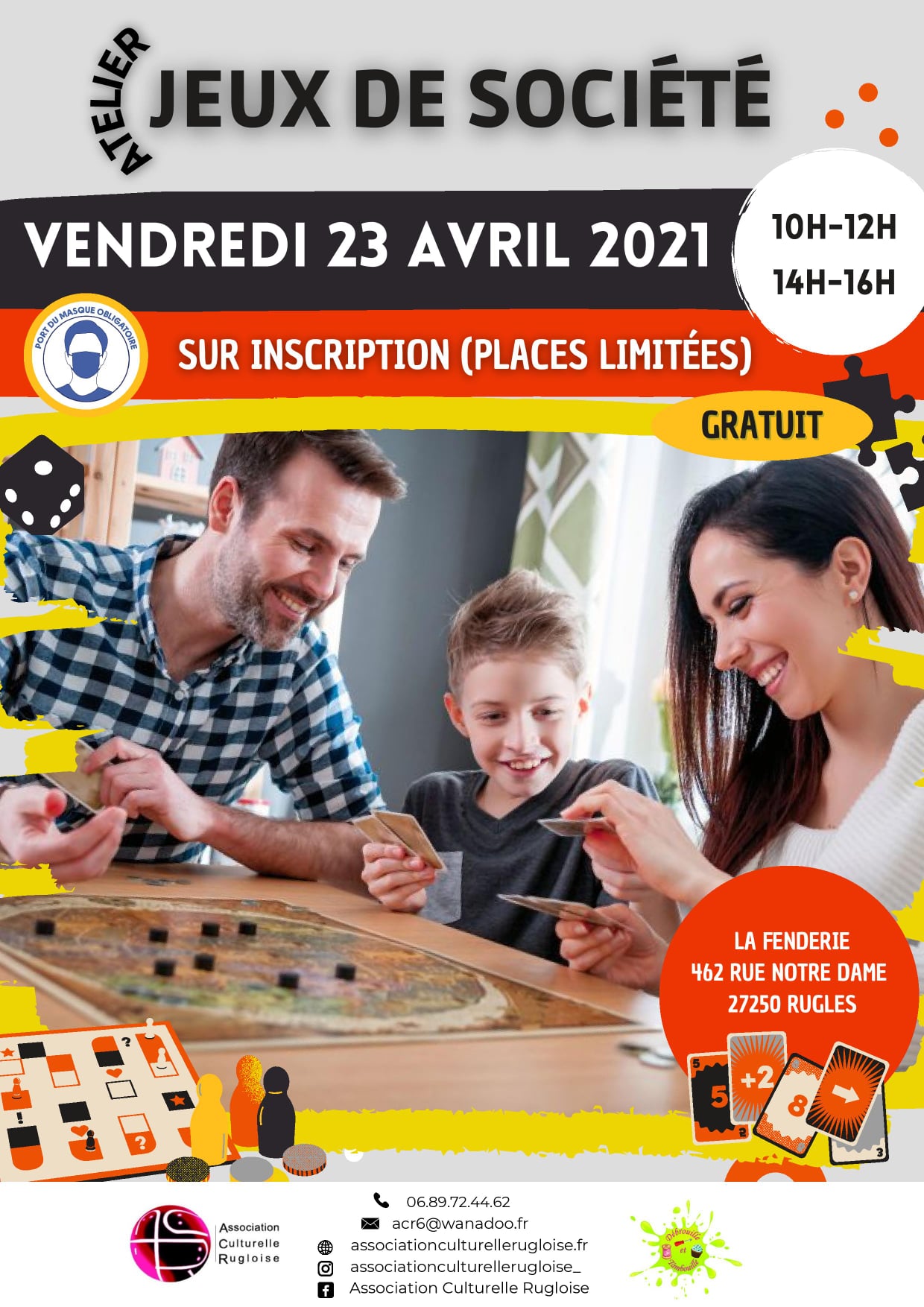 Atelier Jeux De Société | ACR Rugles - Association Culturelle Rugloise